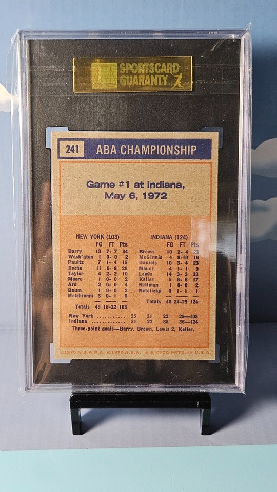 1972-73 Topps #241 ABA Championship SGC 9 | eBay
