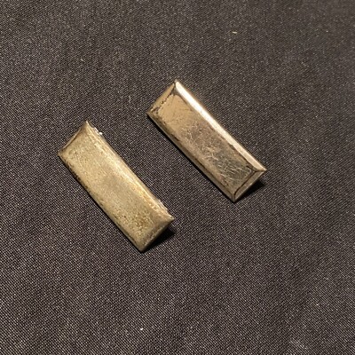 Original Pair Of WWII Sterling Silver Officers Lieutenant Bars Shoulder ...