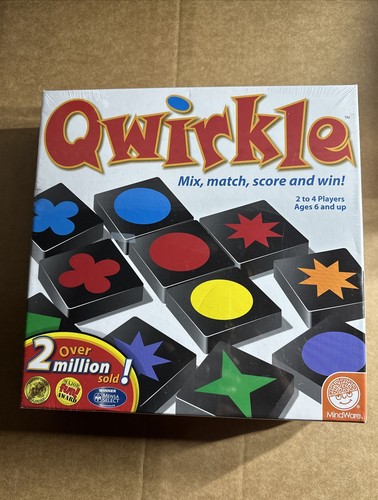 Qwirkle Board Game Wood Tiles-Mix, Match, Score & Win 2014 Mindware NEW ...