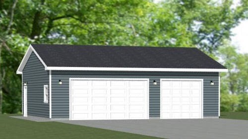 36x28 3-Car Garage -- 1,008 sq ft -- PDF Floor Plan -- Model 11G | eBay