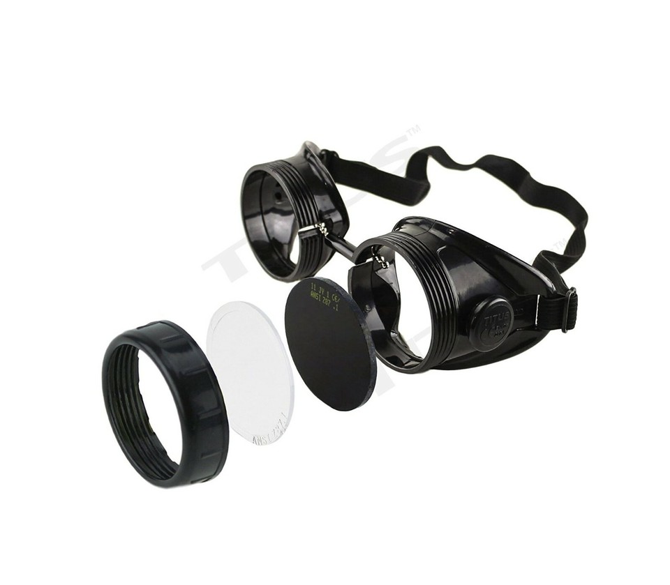 #8 WELDING GOGGLES GLASSES LENS STEAMPUNK NEW INDUSTRIAL OSHA ANSI IR ...