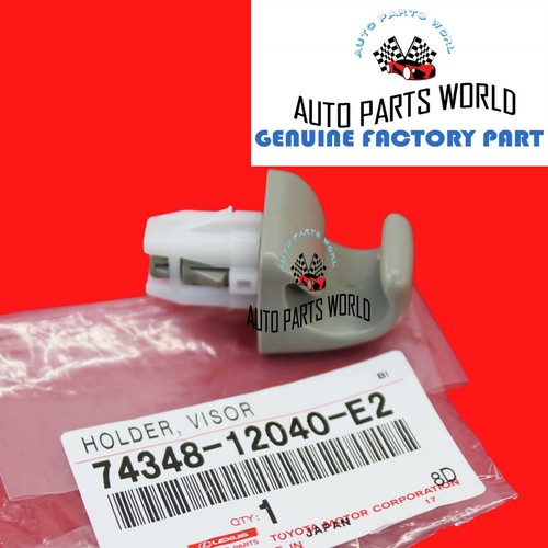 GENUINE OEM TOYOTA 06-09 PRIUS 07-12 YARIS GREGE SUN VISOR HOLDER 74348 ...
