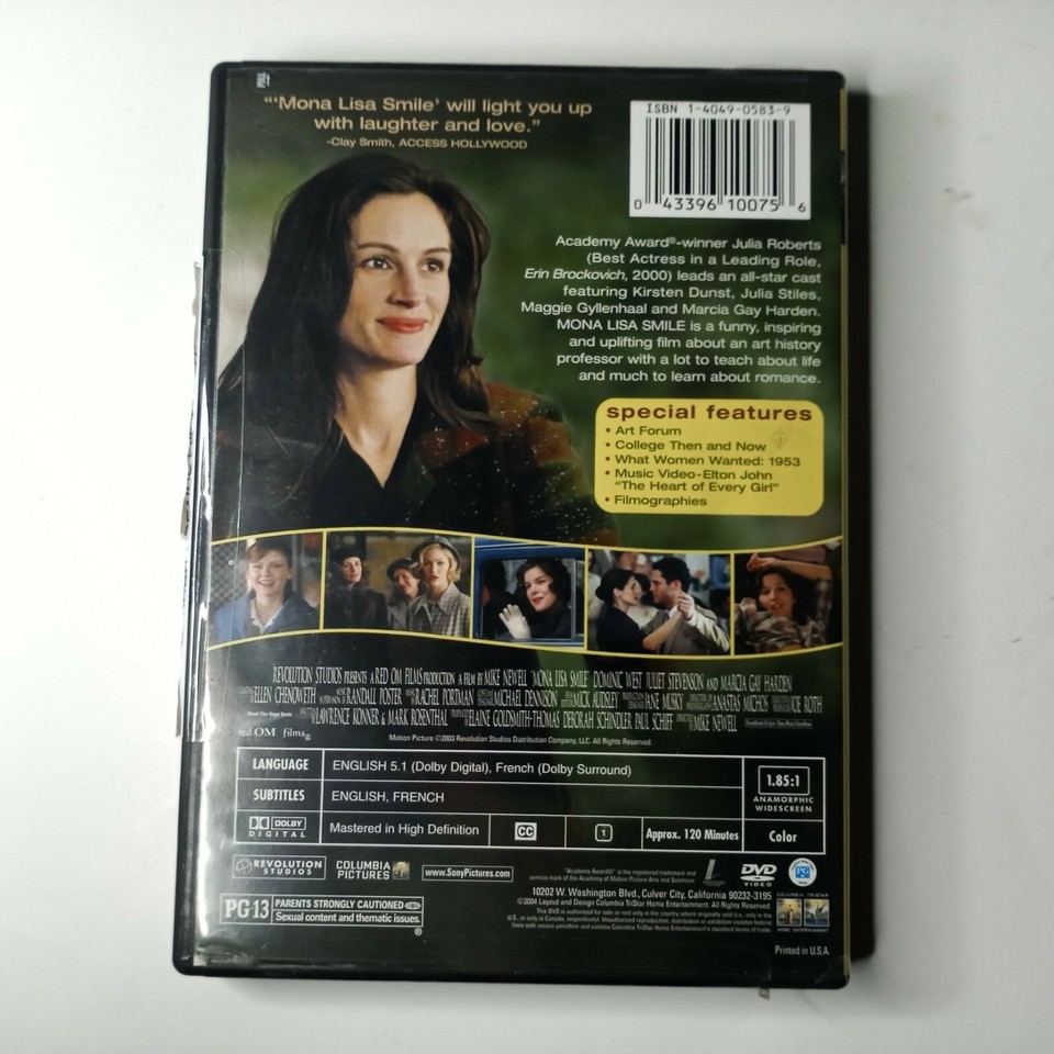 Mona Lisa Smile - DVD - GOOD 43396100756 | eBay