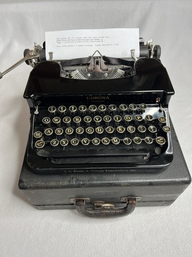 Vintage Beautiful 1930’s Smith Corona 4 Bank Flat Top Portable ...