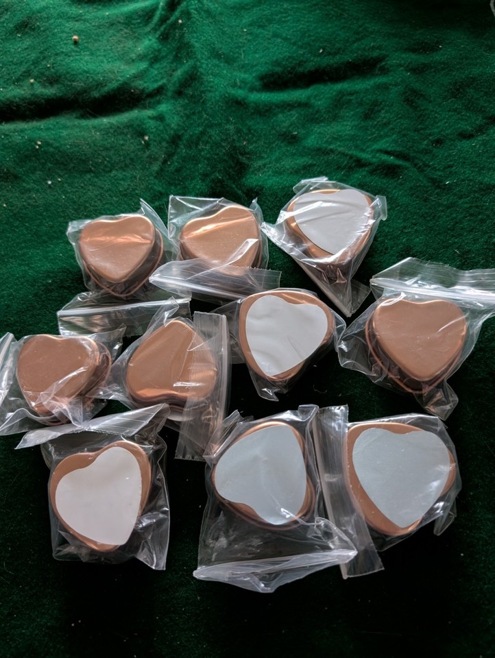 10 x Small Heart Shaped Tin Boxes For Wedding Favours PLUS Sub Heart ...