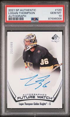 2021 SP Authentic Future Watch Autograph Auto RC Logan Thompson #120 ...