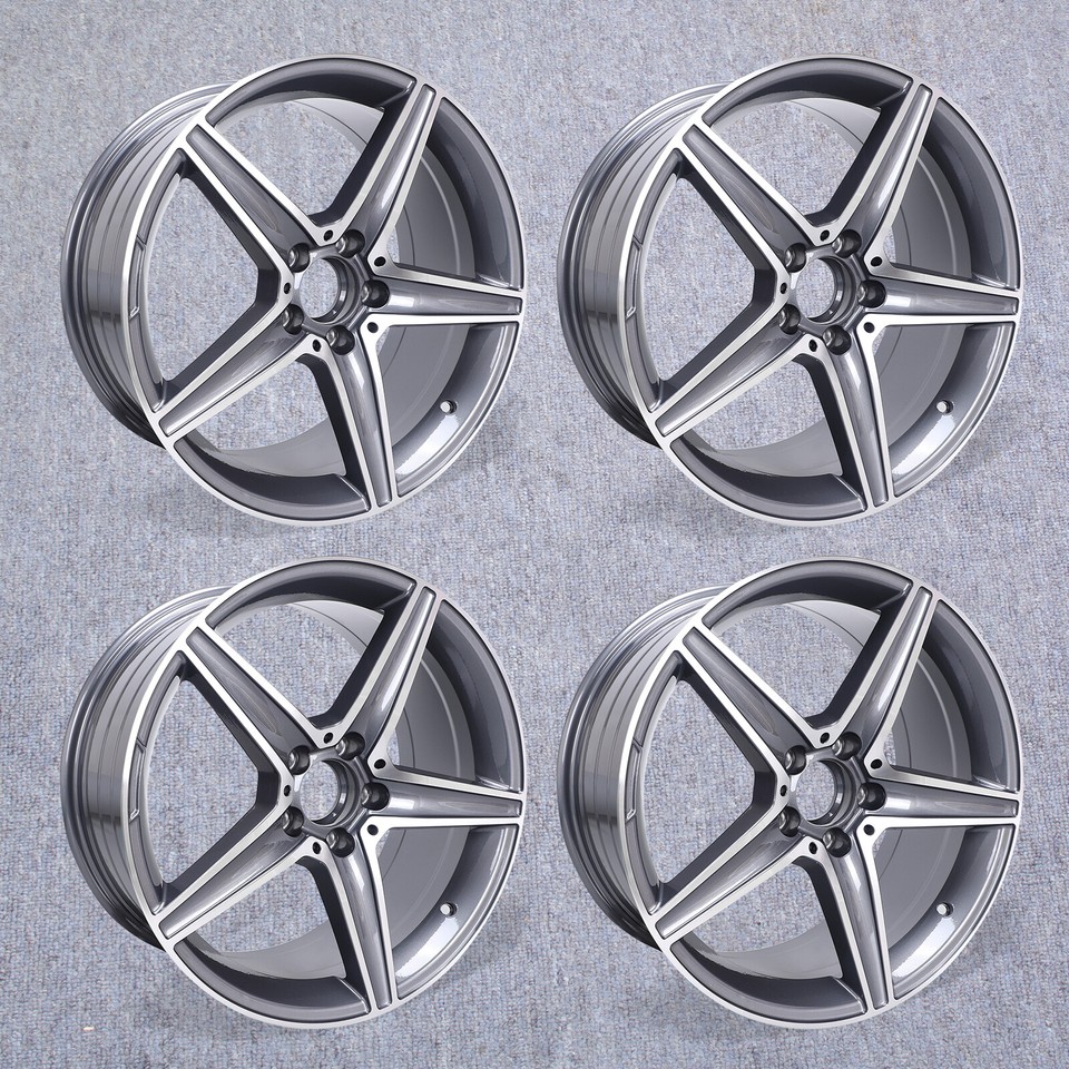 4PCS 18" Wheels Rims For Mercedes Benz C300 C200 C350 PCD 5x112 ...