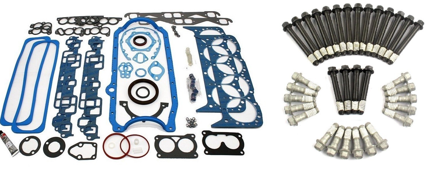 Overhaul Gasket Kit & Head Bolt Set for 1986-92 SBC Chevy 350 5.7L TPI ...