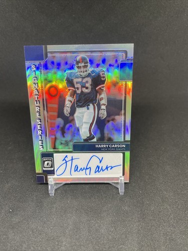 2022 Optic Signature Series Harry Carson Auto Autograph New York Giants ...