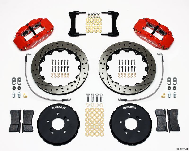Wilwood Brakes Service Kits KIT,FRONT,S2000,FNSL6R,12.90x1.10 ROTOR ...