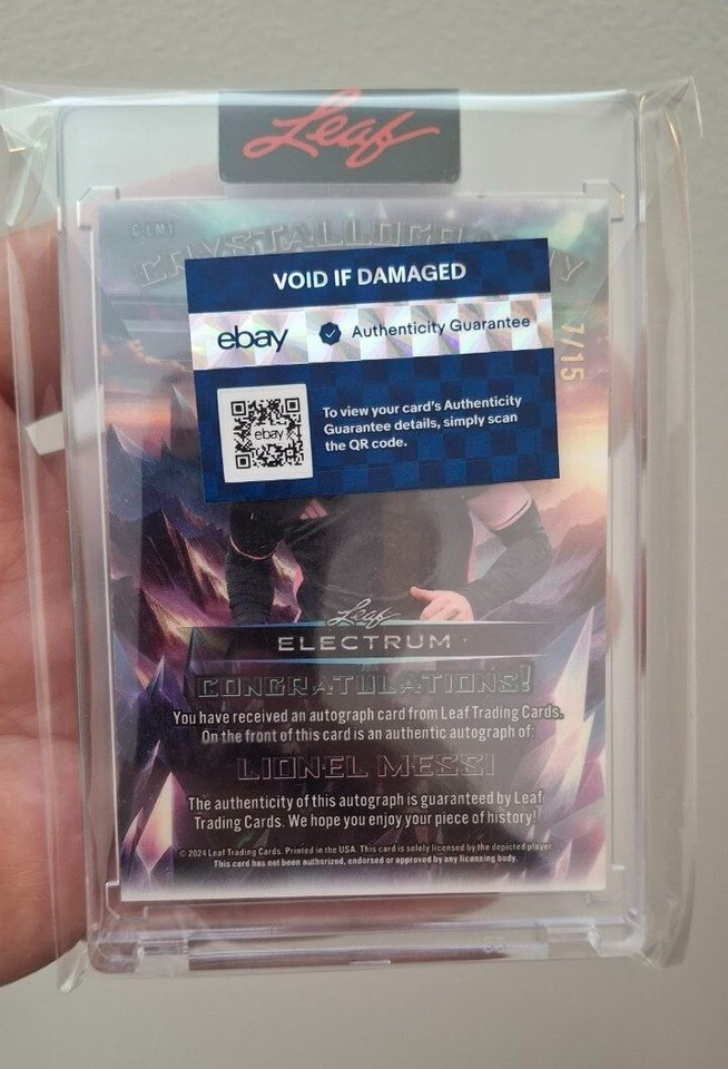 2024 Leaf Electrum Crystallography Lionel Messi Auto /15 | eBay