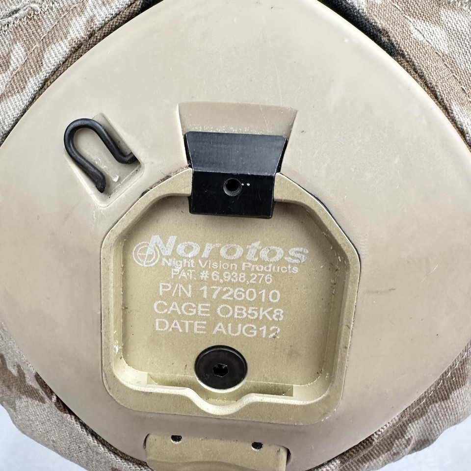 Medium USMC Recon MSA MICH Helmet Norotos TATM Mount IR USGI US Marines ...