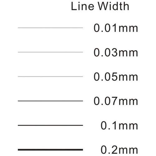 Transparent Flexible Film Micrometer for Microscope Calibration 45x45mm ...