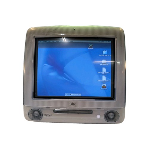 Vintage 2000 Apple iMac M5521 Home Computer-Graphite Colored-Powers on ...