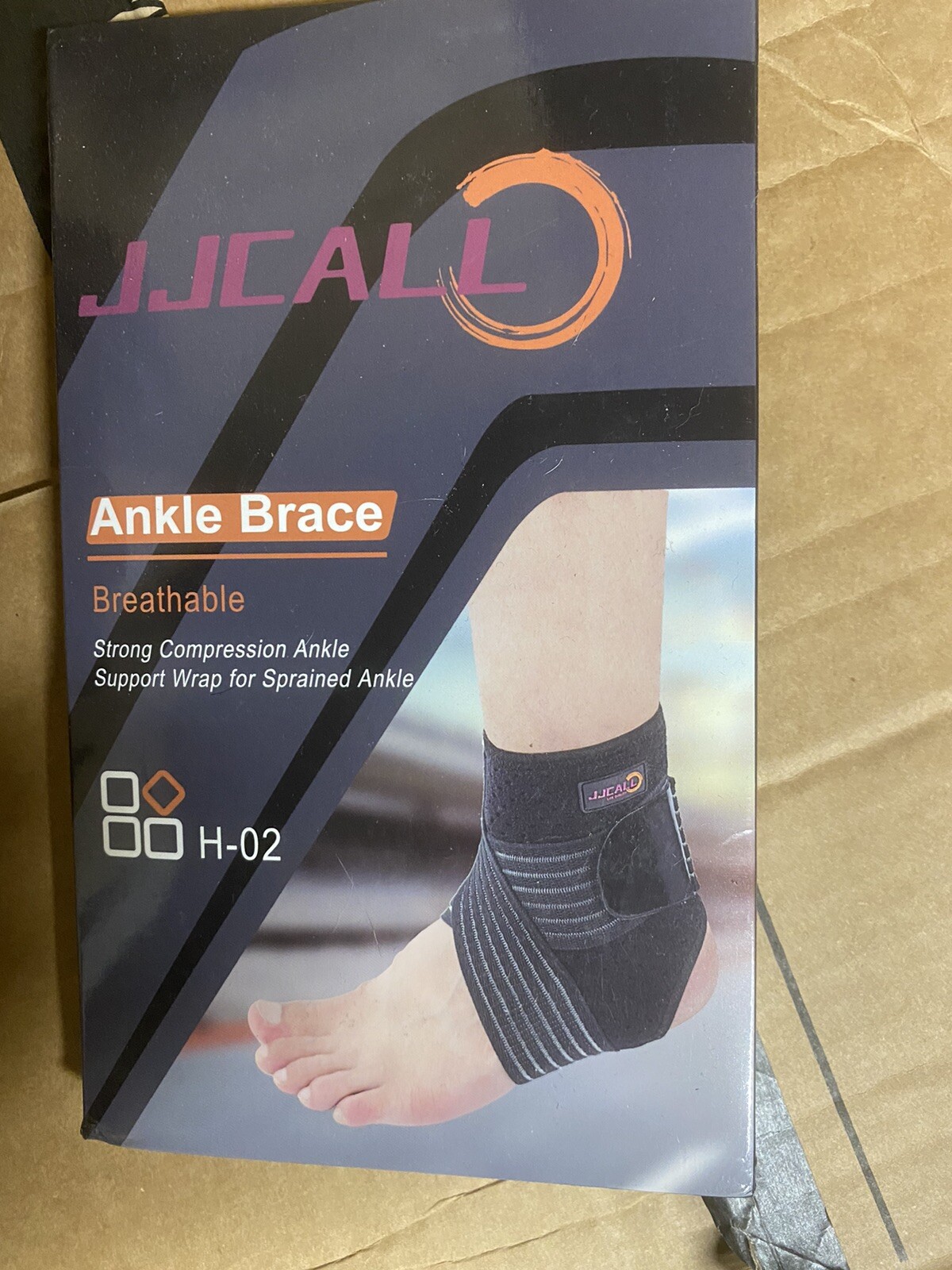 JJCALL Left+right Ankle Support Brace, Adjustable Pression Ankle Used ...