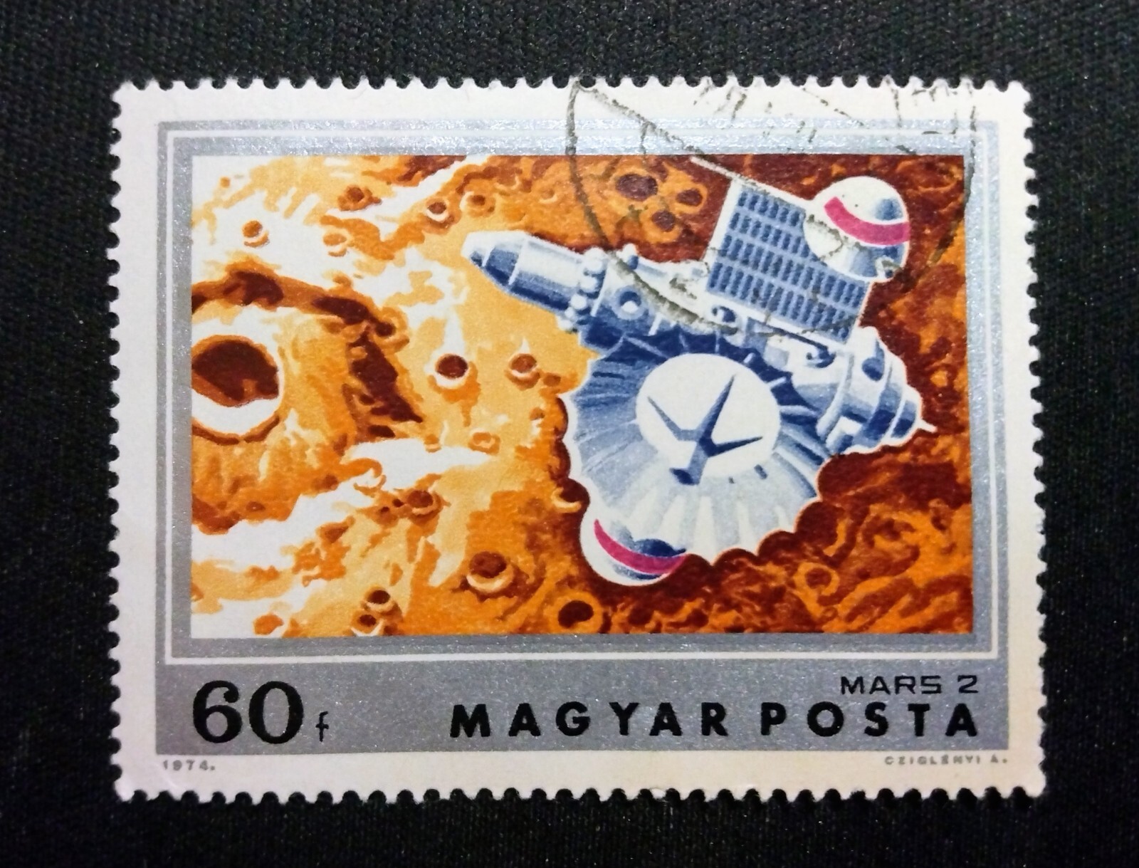 1974 HUNGARY 🇭🇺 MAGYAR 60f POSTA Exploration Mars 2 FREE2Ship w ...
