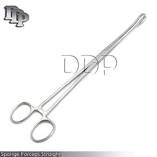 O.R PREMIUM GRADE SPONG HOLDING FORCEPS 9.5'' STR SERRATED GYNO ...