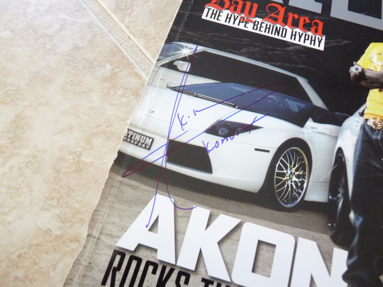 AKON Sexy EARLY 2007 Signed Autographed RIDES Magazine Cover Guaranteed ...