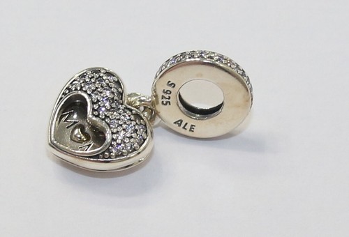New AUTHENTIC PANDORA I LOVE MY MOM DANGLE CHARM #792071CZ | eBay
