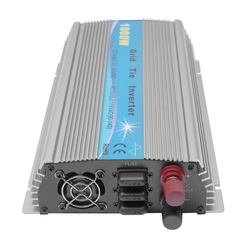 1000W 110V Grid Tie Inverter Use For 36V Solar Panel Pure Sine Wave ...