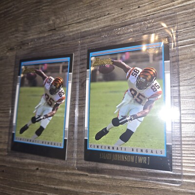 Chad Johnson Rookie Card Lot Cincinnati Bengals 2001 Bowman Gold | eBay