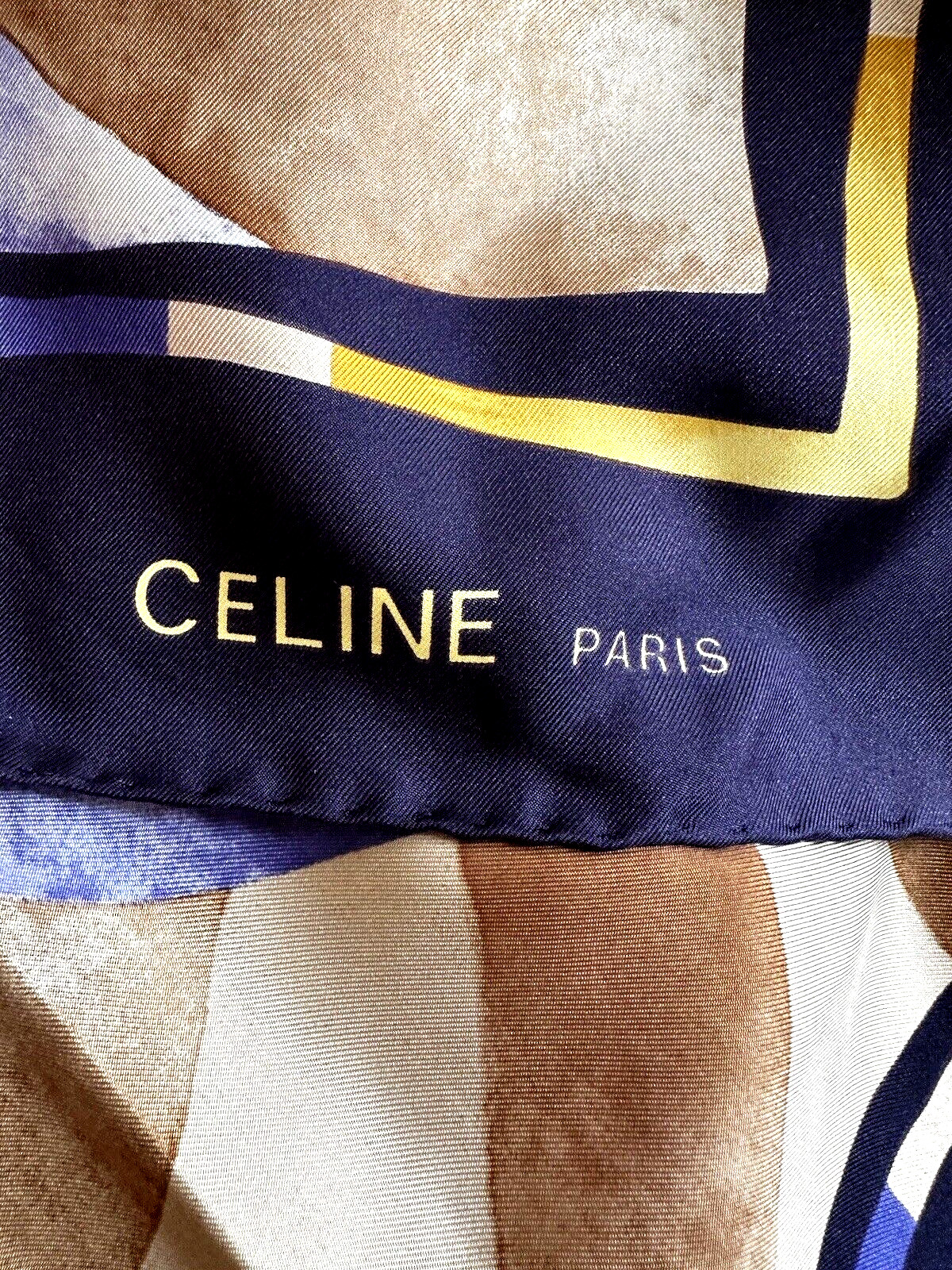 CELINE PARIS FRANCE VINTAGE 100% SILK MADE ITALY SIGN… - Gem