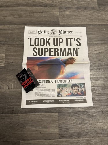 Genuine Daily Planet Superman 2025 Promo Prop Newspaper Rare Limited ...