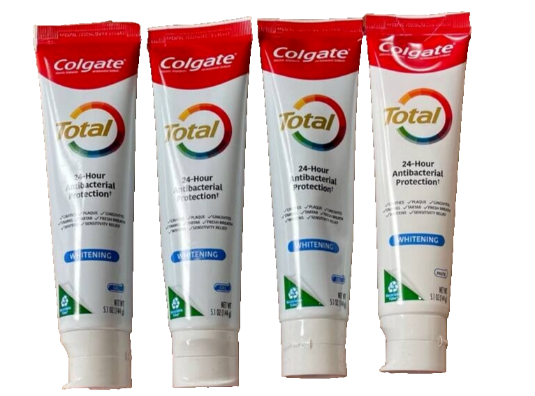 6 Packs Colgate Total Whitening Toothpaste Gel 5.1 Oz Tubes. EXP. 01/ ...