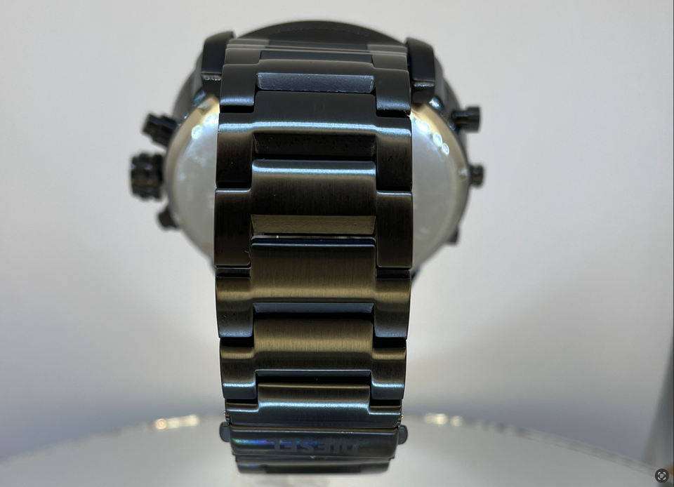 2025 Brand New Diesel Men's Mr. Daddy Chronograph, Gunmetal Watch Gold ...