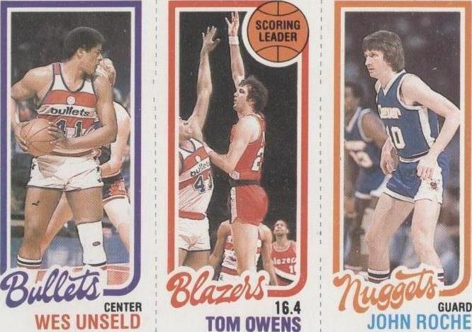 1980-81 Topps - Wes Unseld, Tom Owens, John Roche #78-195-251 for sale online | eBay