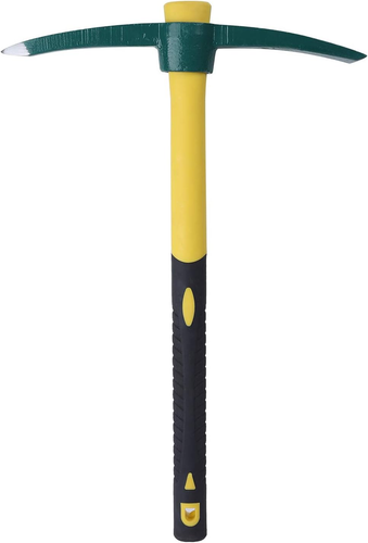 17.7 Inch Pick Mattock Hoe, Forged Weeding Pickaxe Garden Pick Axe with ...