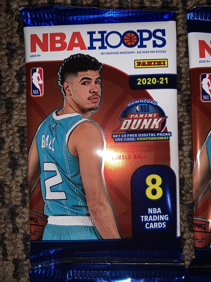2020-21 Panini NBA Hoops Hobby Box Pack (4)SEALED HOBBY PACKS **LAMELO ...