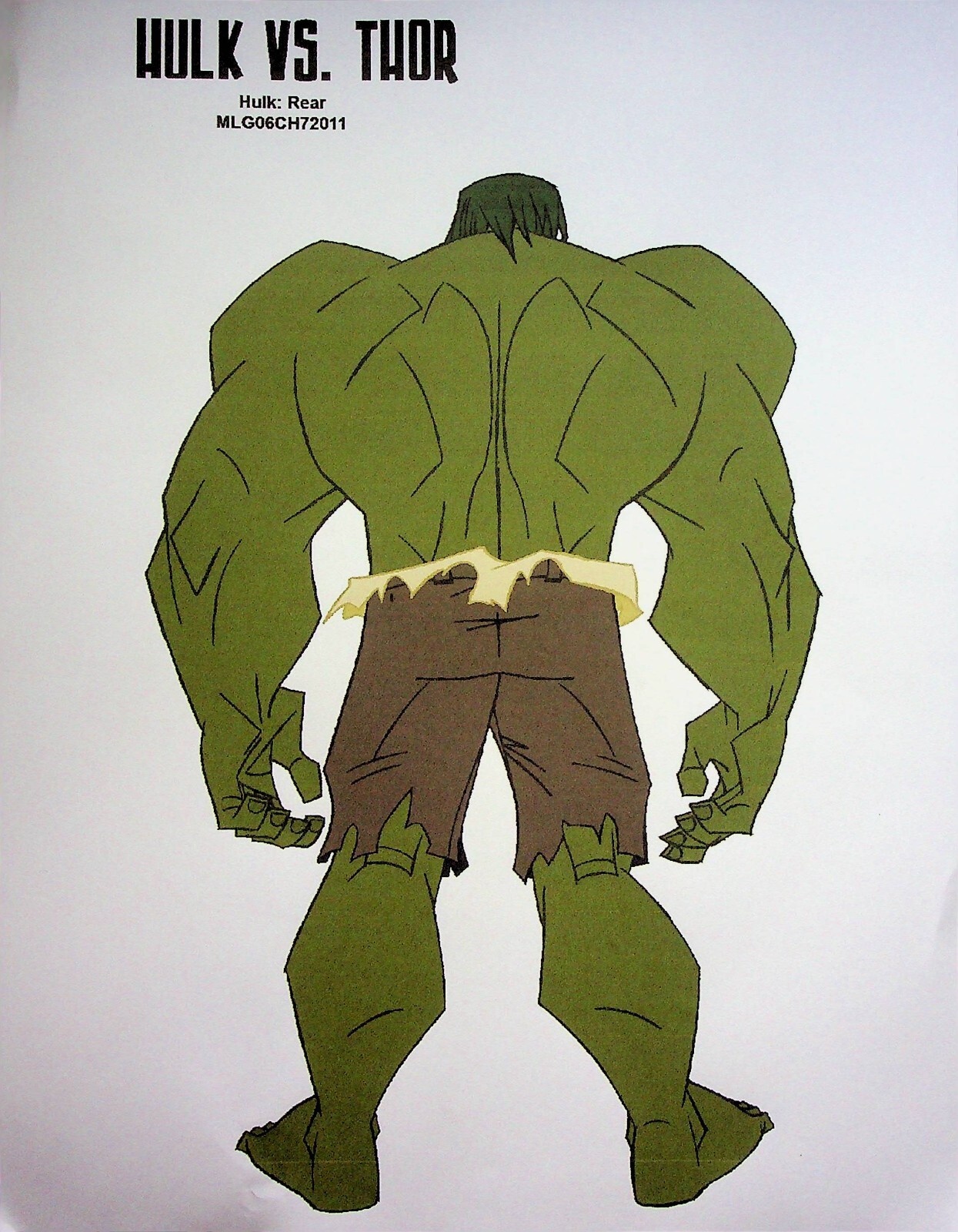 Hulk Vs THOR 2009 Production Model Cel Layout Copy Marvel Comics #HV | eBay