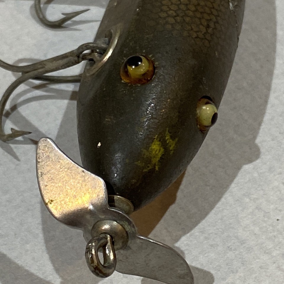 3 Vintage Creek Chub Lures Wounded Minnow, Pike & Jointed Pike Glass ...