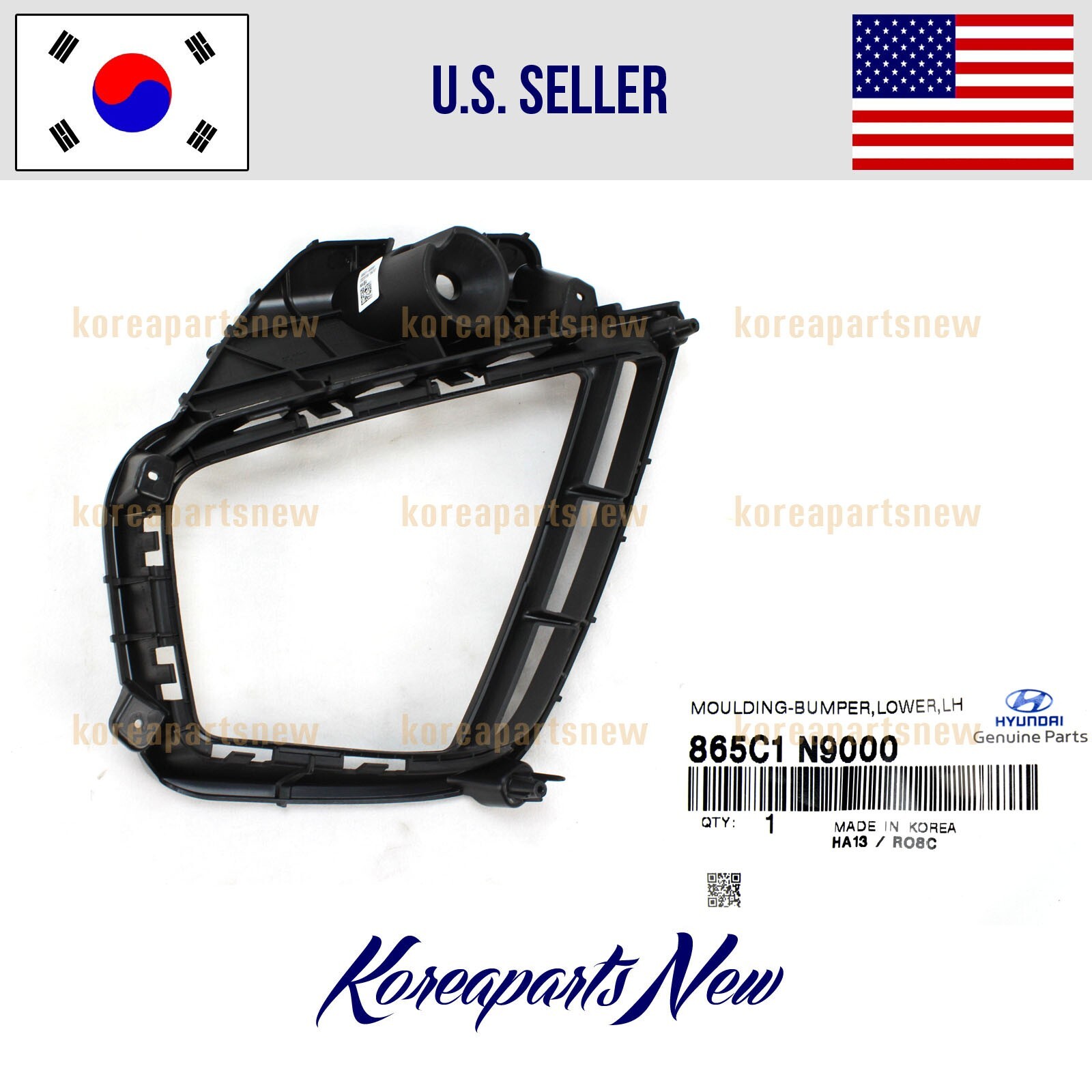 Front Bumper Left DRIVER Headlight Molding 865C1 ⭐OEM⭐ Hyundai Tucson ...