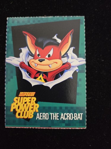 Nintendo Power Super Power Club Magazine Card #113 Aero The Acrobat | eBay