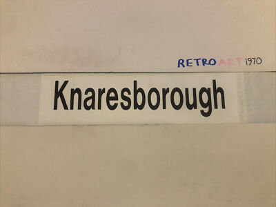 Knaresborough - British Rail 34 Train Destination Blind 20" Bus ...