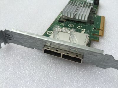Dell H200E 6Gb/s SAS PCIe HBA 2 Port Ext SFF-8088 12DNW LSISAS2008=LSI ...