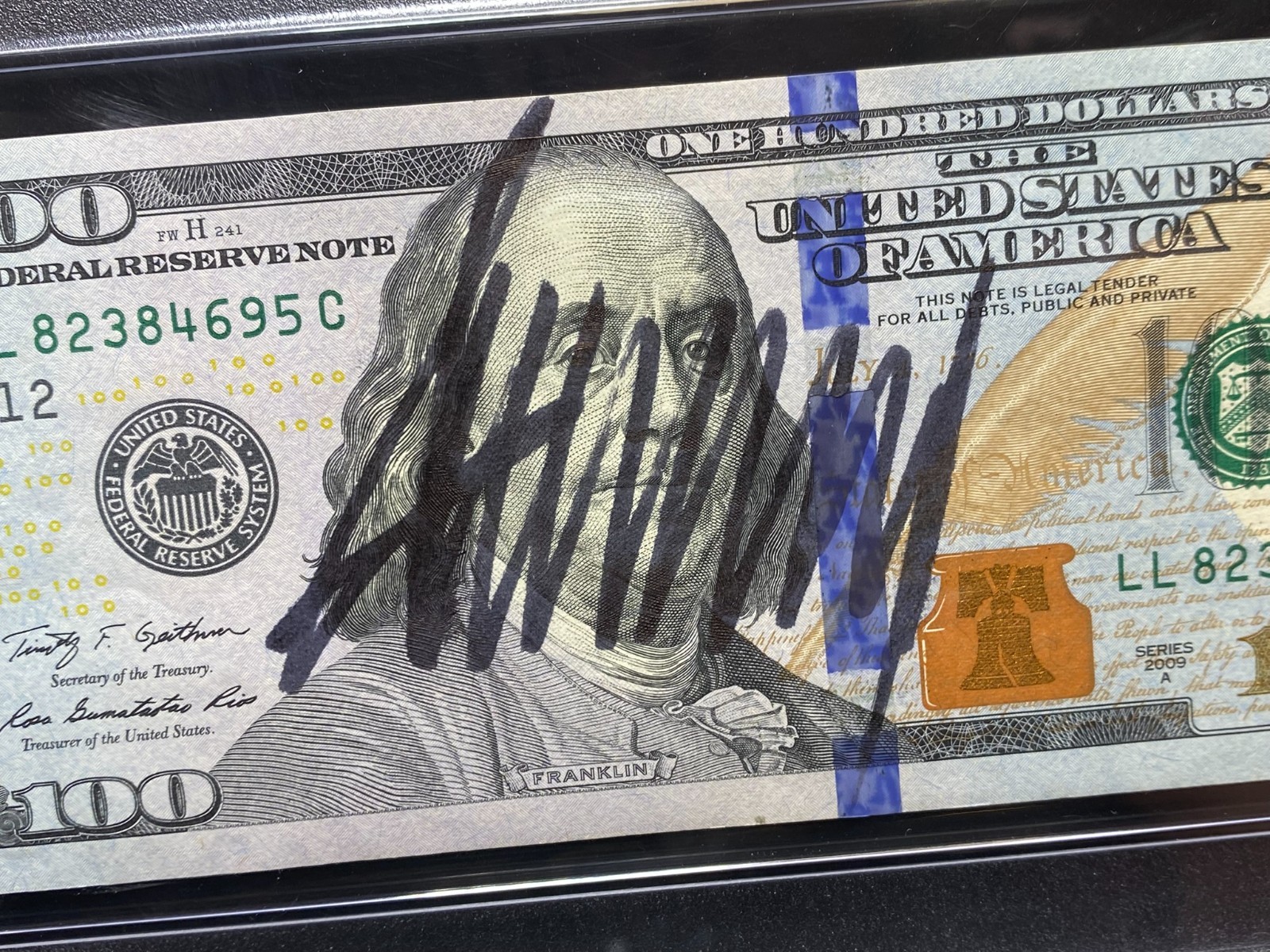 2009 $100 FEDERAL BANKNOTE DONALD TRUMP AUTOGRAPH PSA DNA CERTIFIED NO ...