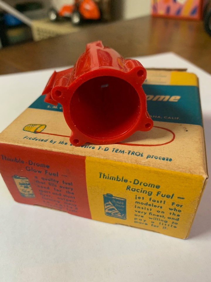COX THIMBLE DROME PROP ROD ENGINE NACELLE No. 903- RED - NOS in ...