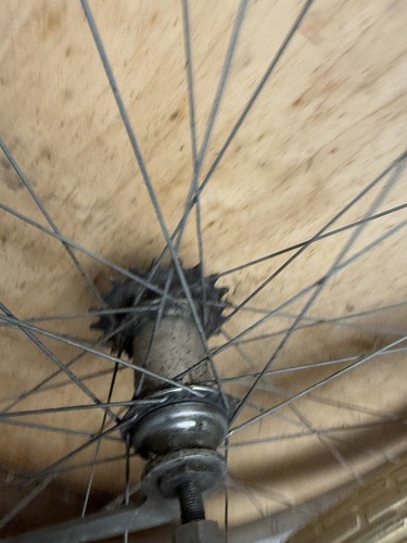 nice 26” chrome drop center Bicycle wheel set w/ fat Frank tires ...