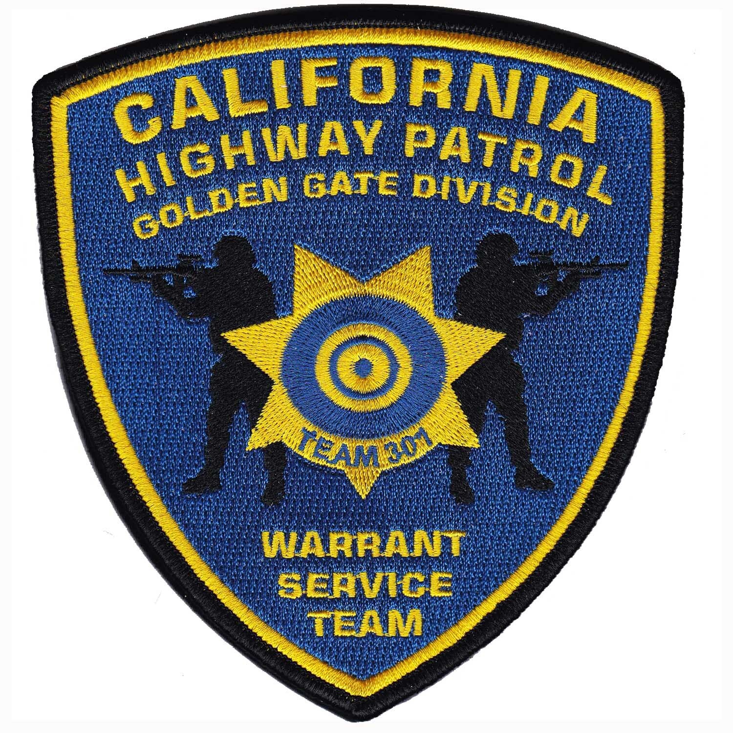 California Highway Patrol Golden Gate Warrant Service Team 301 Patch ...