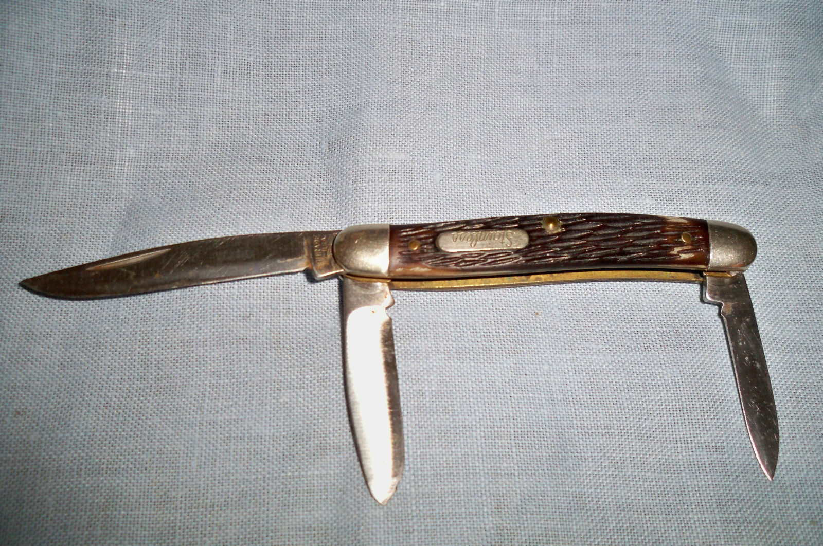 Schrade 855 USA Razor Blade 3 Blade Knife w/Razorblade on Master Blade ...