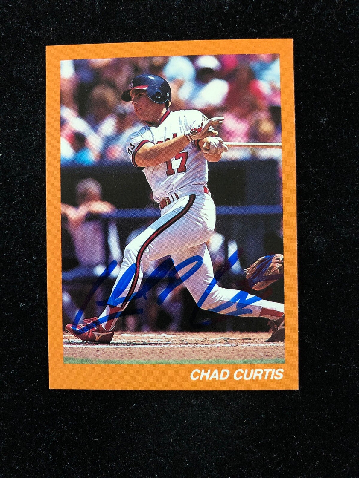 CHAD CURTIS RELIGIOUS AUTOGRAPHED SIGNED AUTO BASEBALL CARD PHILIPPIANS ...
