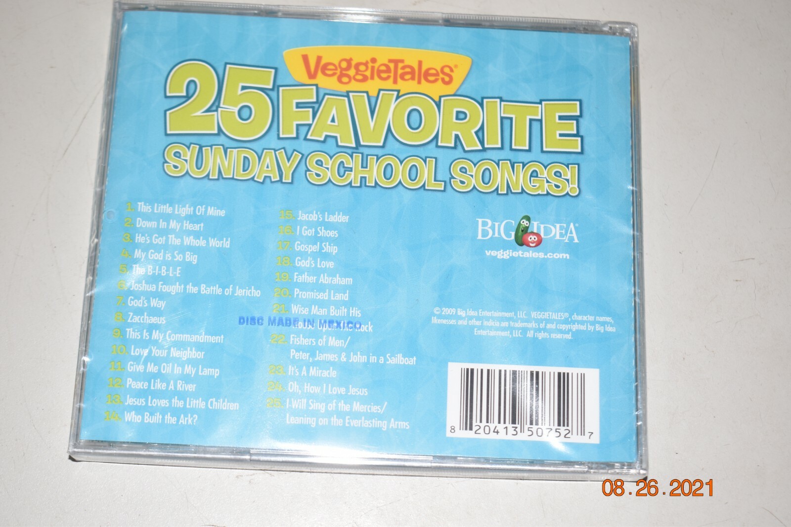 25 Favorite Sunday School Songs by VeggieTales (CD, 2009) for sale ...