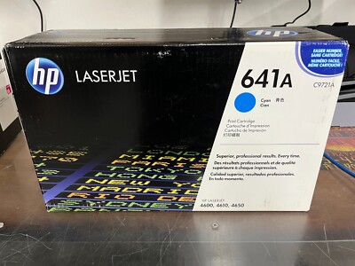 HP C9721A (641A) Cyan Toner Cartridge - (NEW GENUINE) 88698394762| eBay