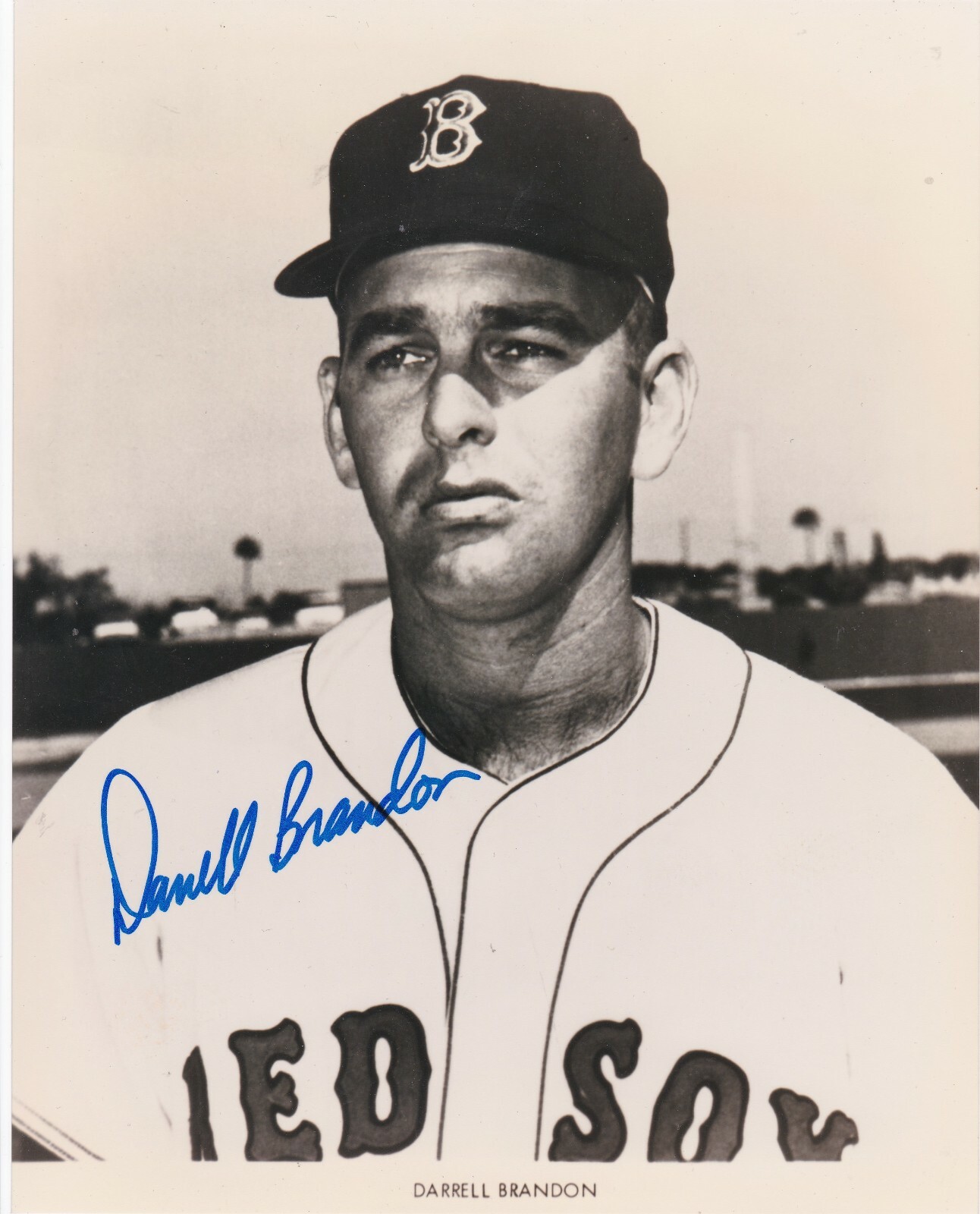 DARRELL BRANDON BOSTON RED SOX ACTION SIGNED 8x10 | eBay