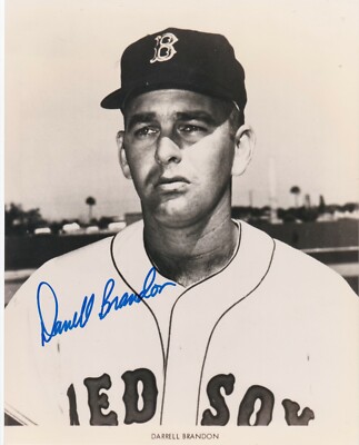 DARRELL BRANDON BOSTON RED SOX ACTION SIGNED 8x10 | eBay