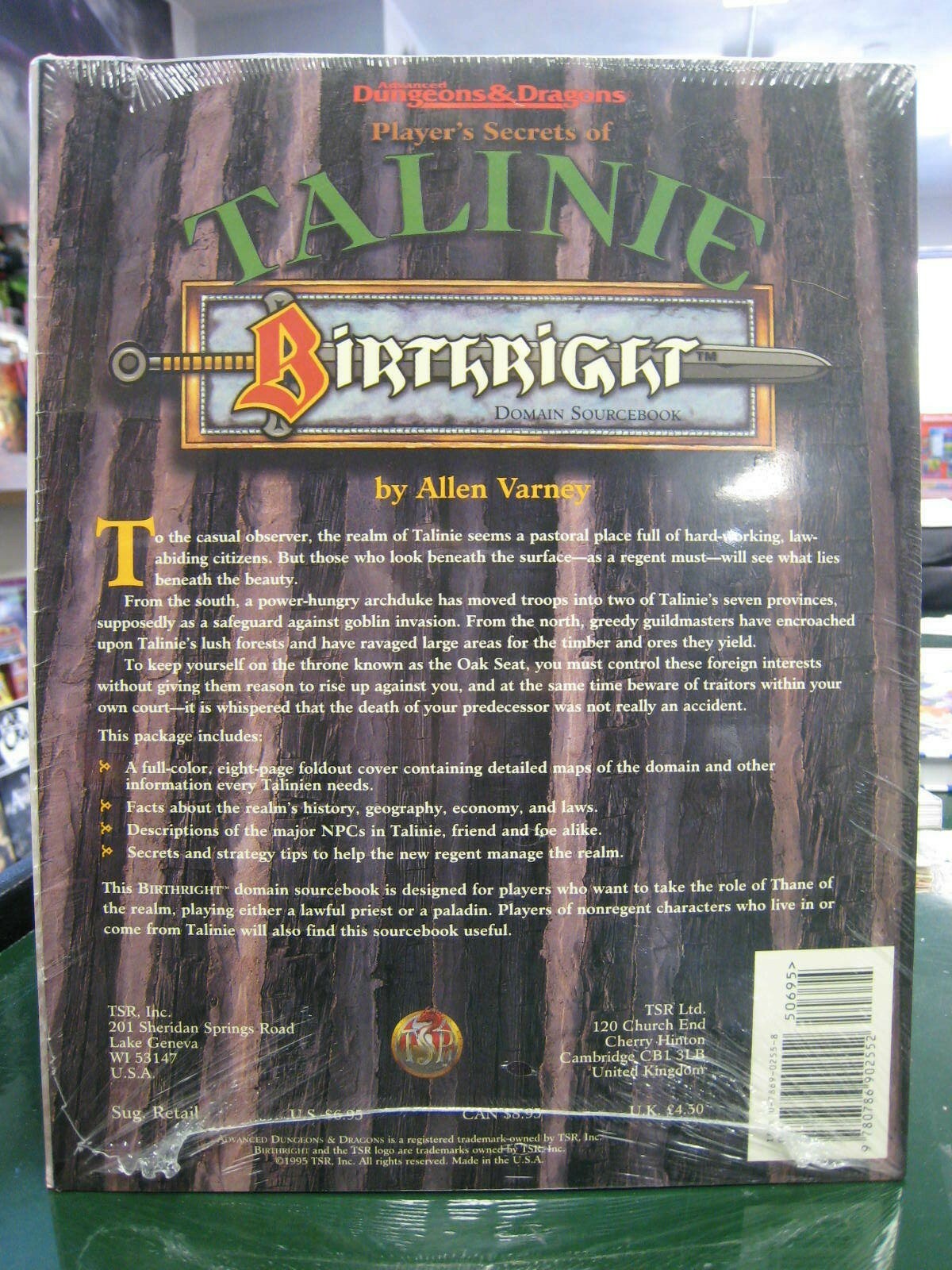 AD&D Talinie Birthright Sourcebook TSR New in Shrink 3109 | eBay