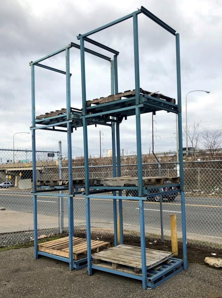 Portable Stack Rack Nestable Nesting Stacking Pallet Stack Warehouse ...